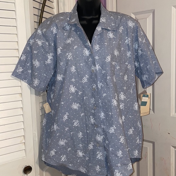 Katherine Haley | Tops | Vintage Katherine Denim Haley Blouse Size 9 ...